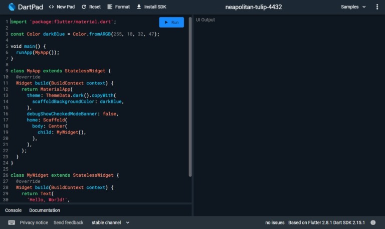 DartPadを使ってDartを勉強する【環境構築不要】 | カワズの寝床