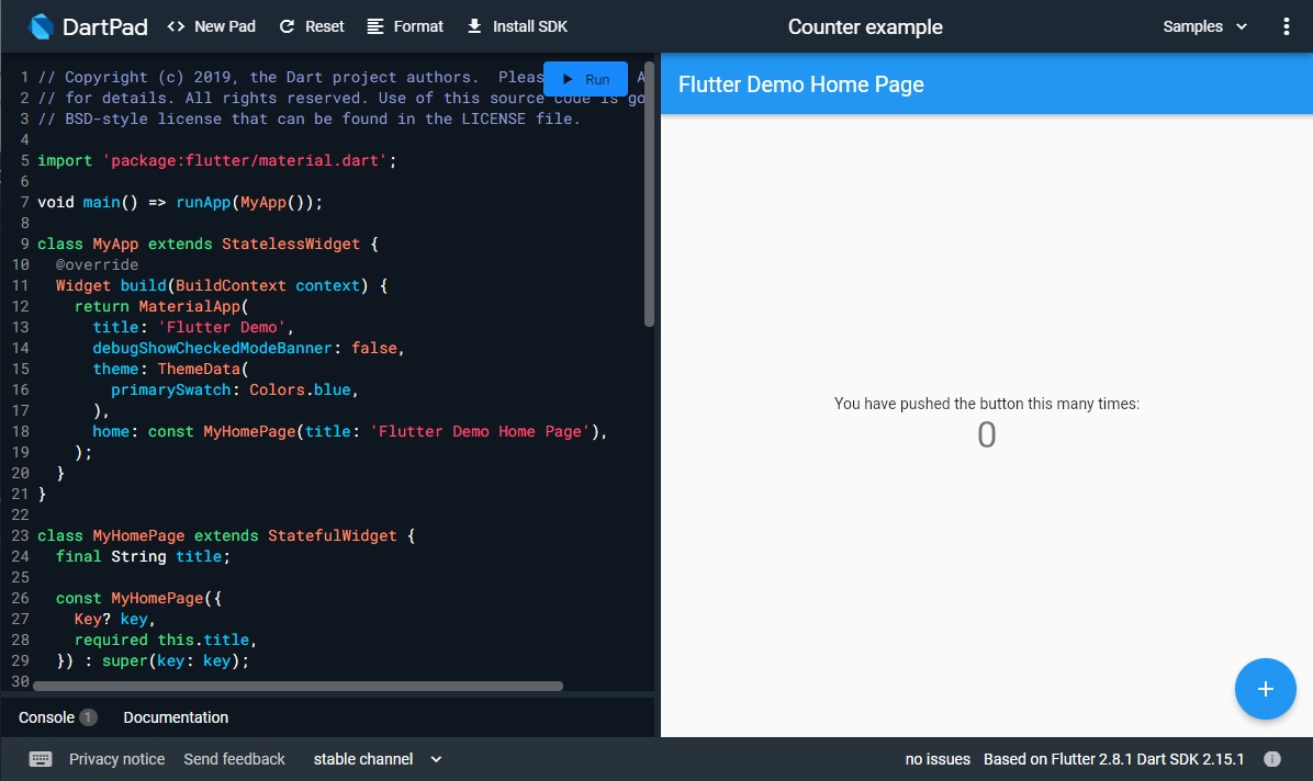 DartPadを使ってDartを勉強する【環境構築不要】 | カワズの寝床